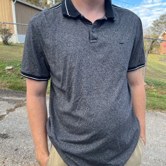Michael Kors | Shirts | Michael Kors Mens Polo Grey Large | Poshmark
